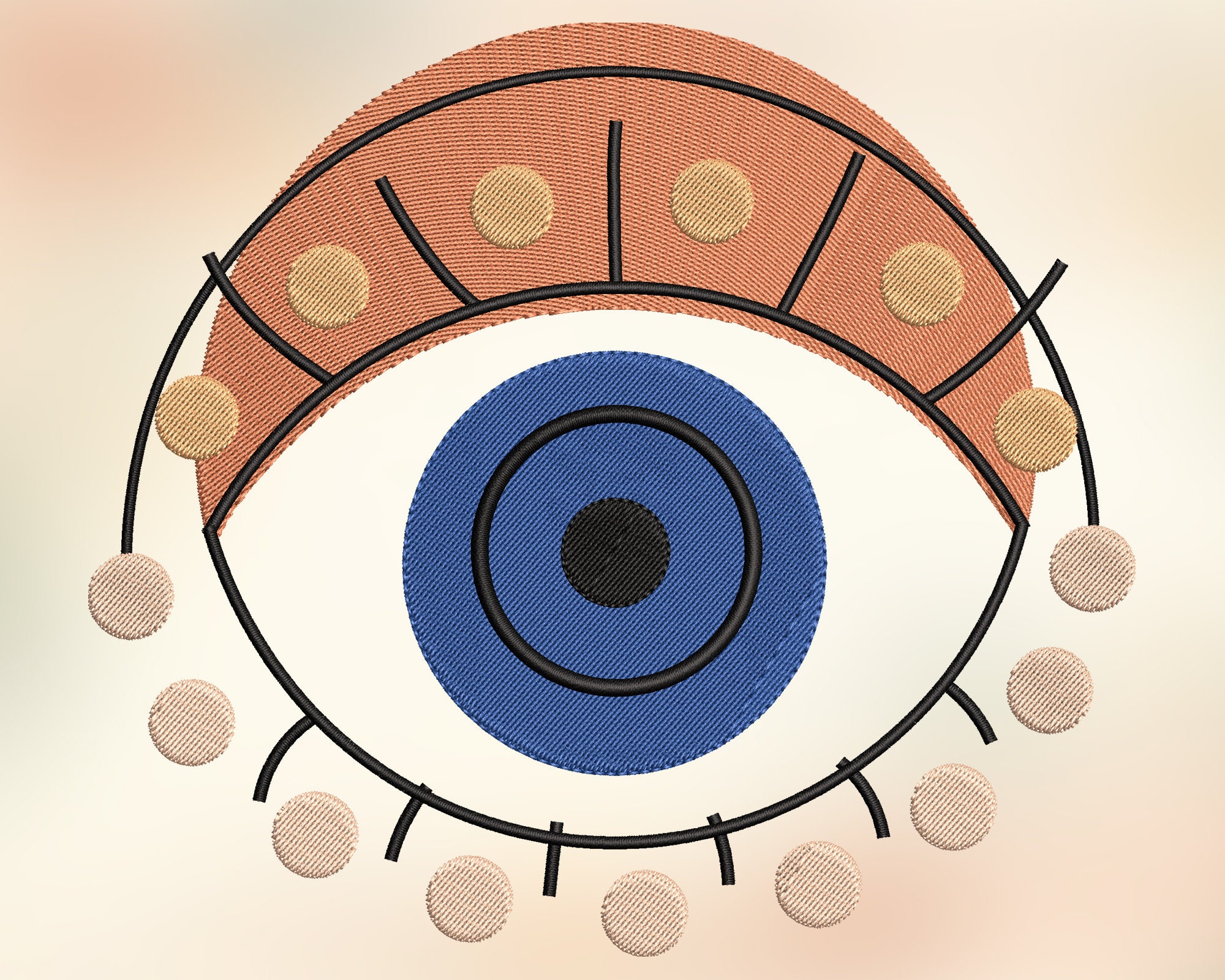 8 Boho Eye Embroidery Designs, Machine Embroidery Designs, Embroidery ...