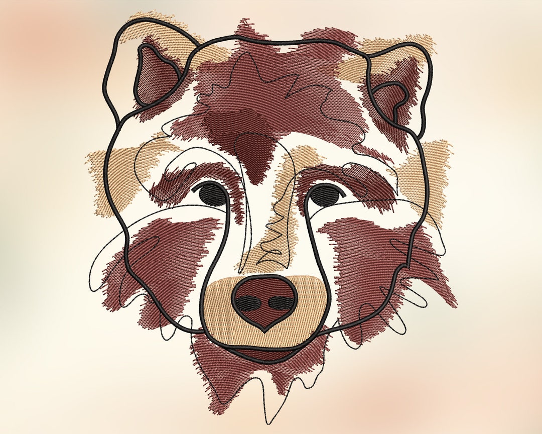 Bear Embroidery Design, Machine Embroidery Design, Embroidery Design ...