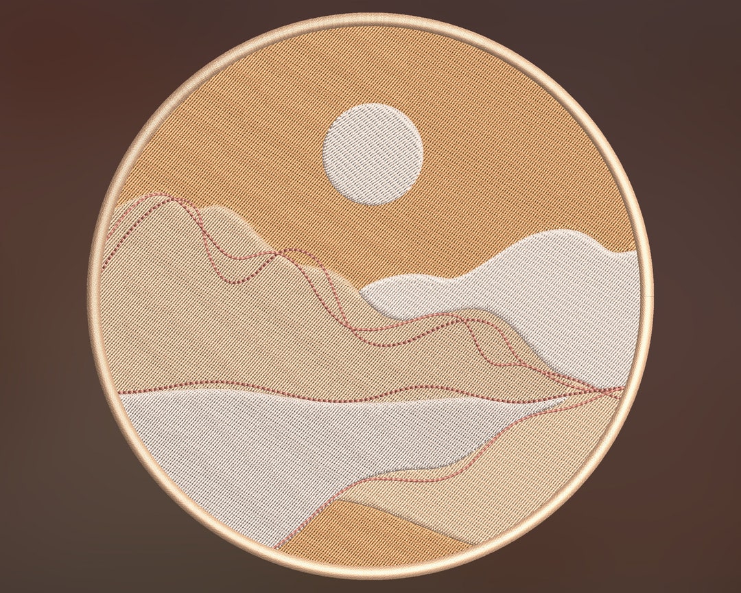 Mountain Embroidery Design, Machine Embroidery Design, Embroidery ...