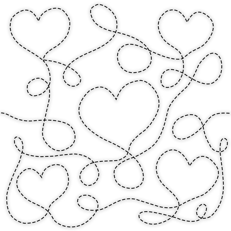 Quilt Stencils Hearts - Etsy