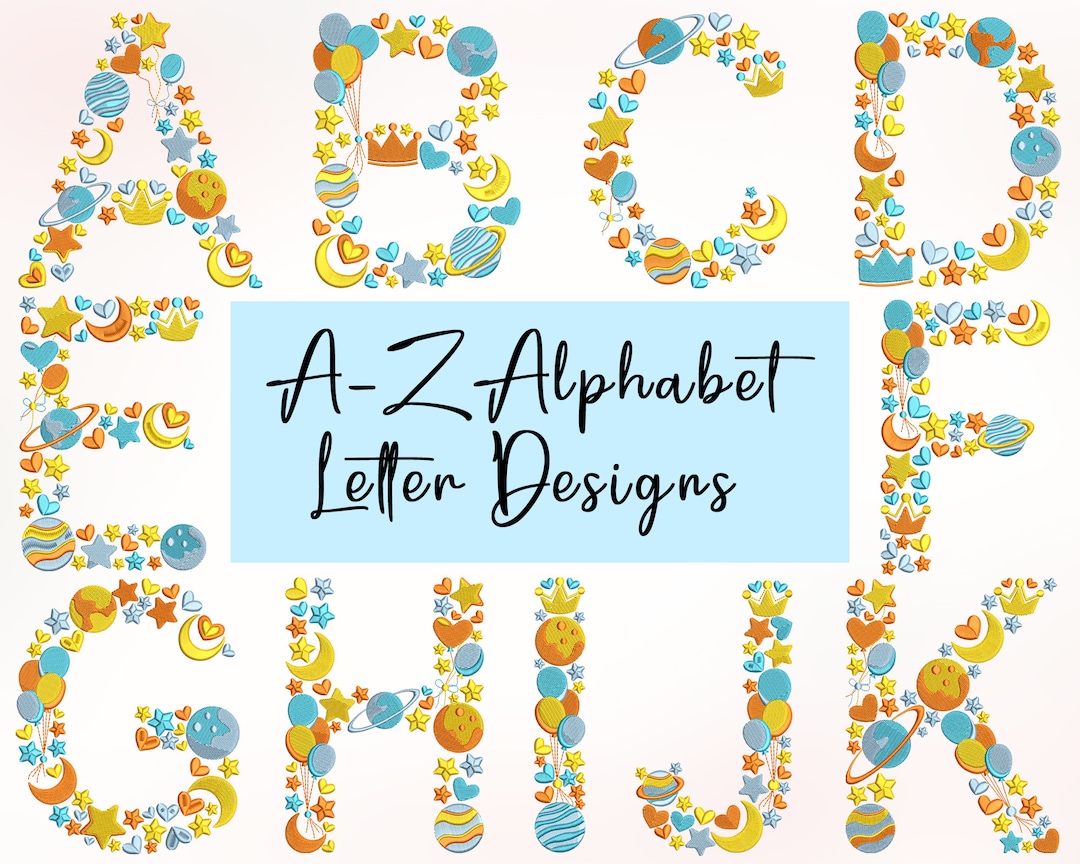 Cute Alphabet Embroidery Designs, Machine Embroidery Designs, Embroidery Designs for Machine ...