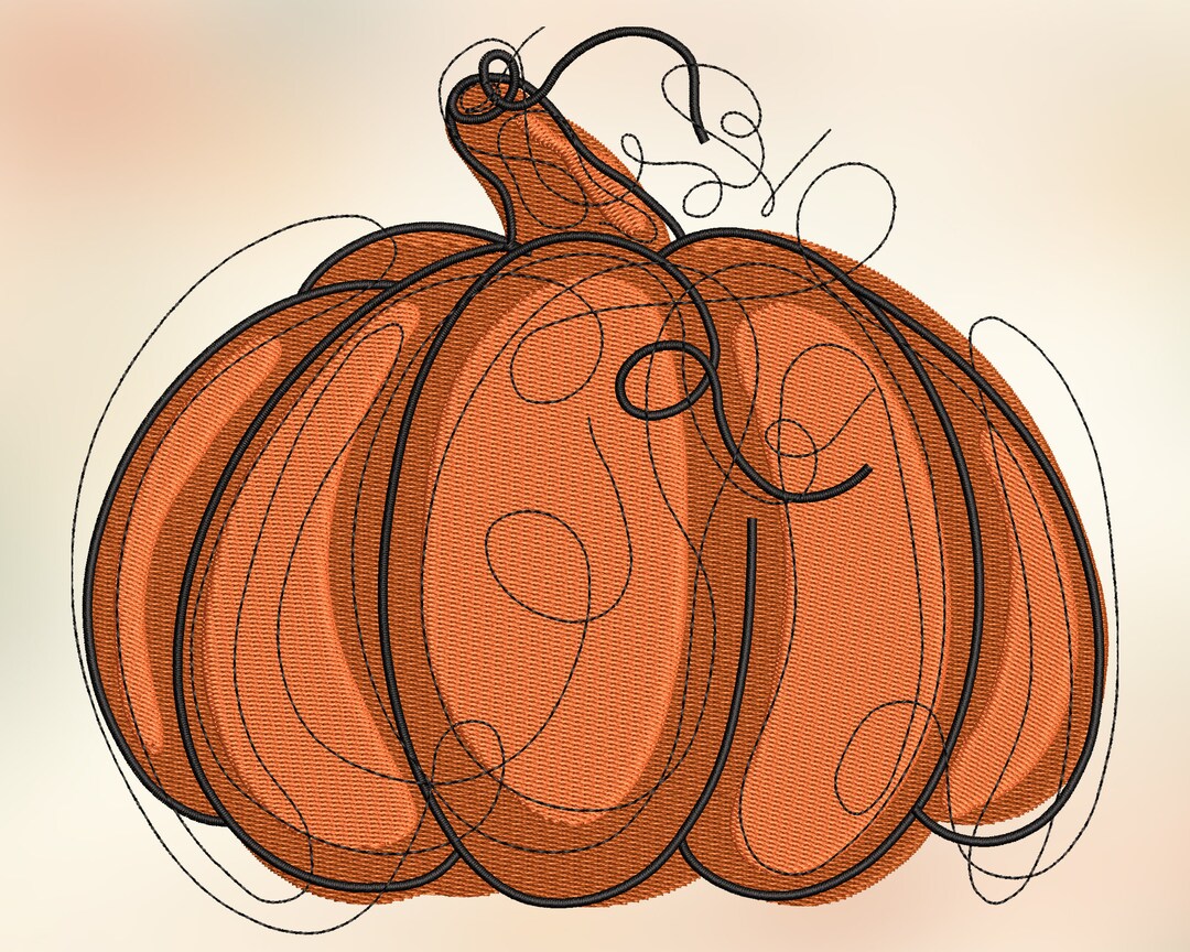 Boho Pumkin Embroidery Design, Machine Embroidery Design, Embroidery ...