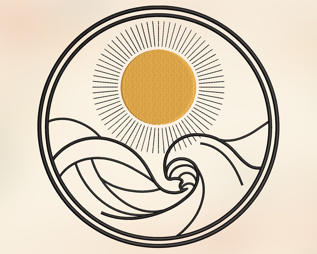 Boho Circle Embroidery Design, Machine Embroidery Design, Embroidery ...