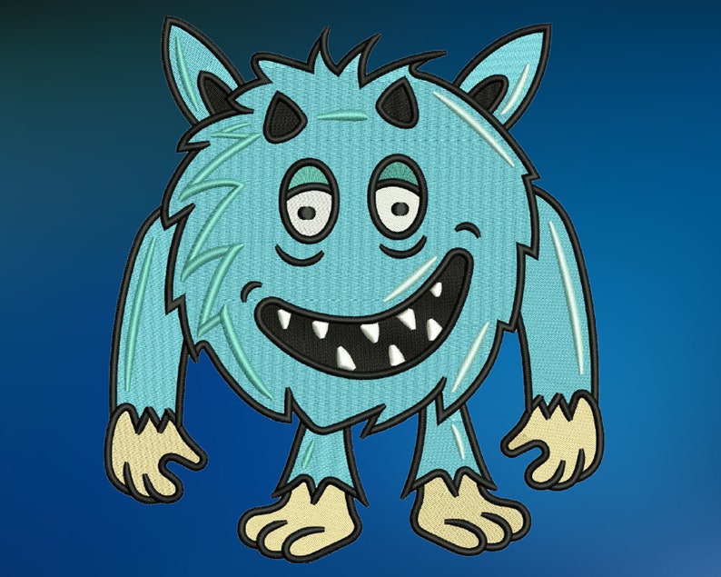 8 Monster Embroidery Designs Machine Embroidery Designs - Etsy