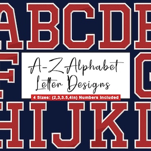 6 Sets of A-Z Alphabet Embroidery Designs, Machine Embroidery Designs ...