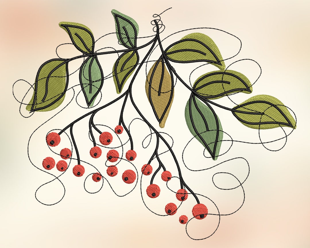 Boho Rowan Embroidery Design, Machine Embroidery Design, Embroidery ...