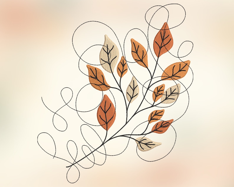 Boho Tree Branch Embroidery Design, Machine Embroidery Design ...
