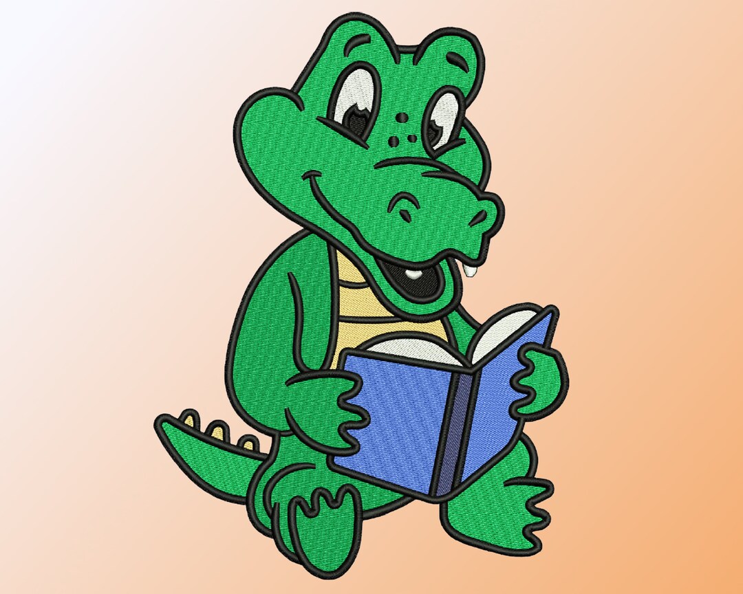 Alligator Embroidery Design, Machine Embroidery Design, Embroidery ...