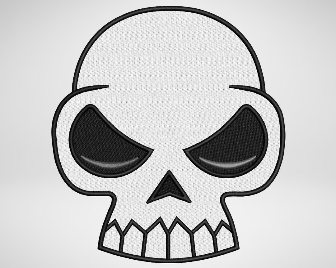 Skull Embroidery Design, Machine Embroidery Design, Embroidery Design ...