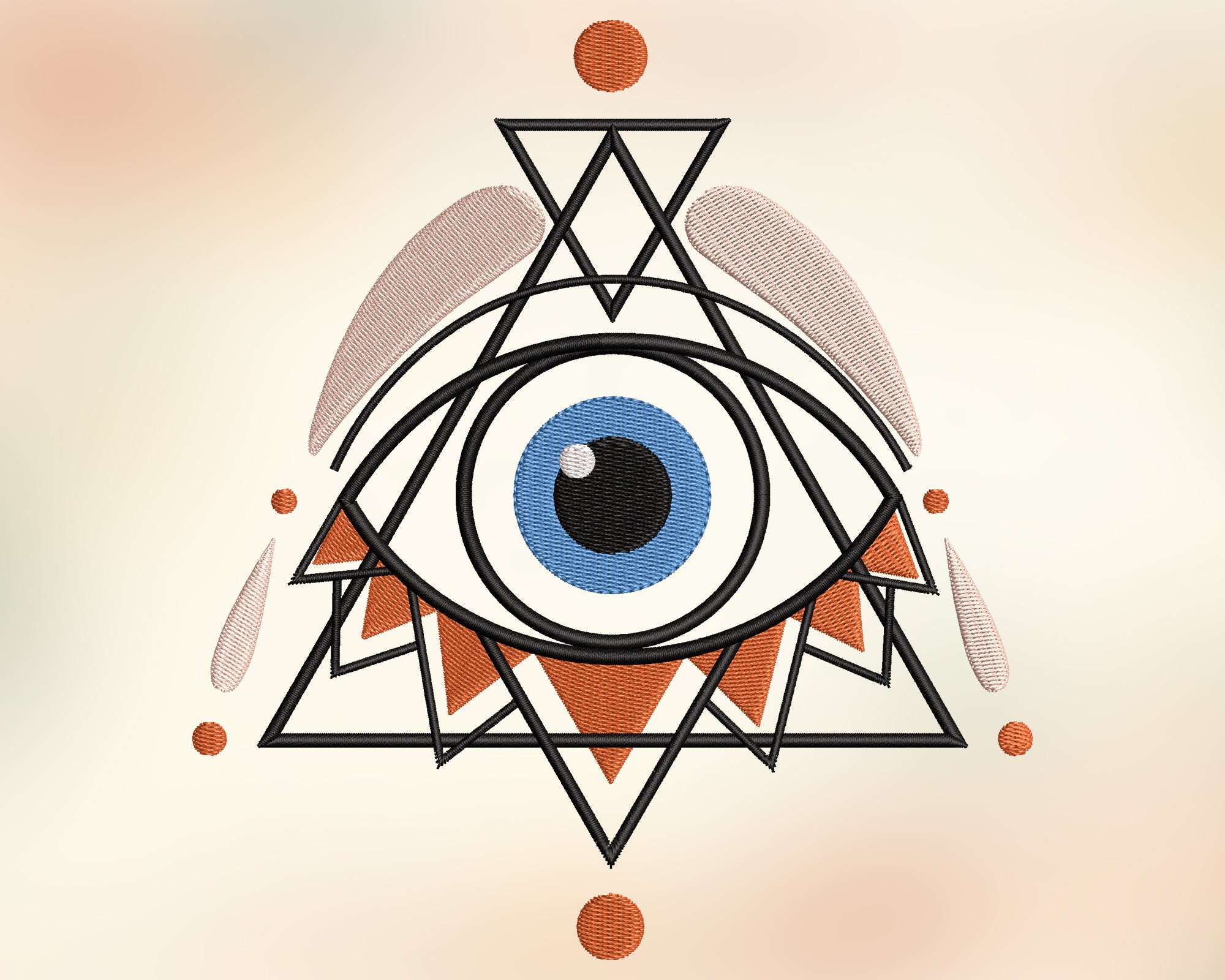 8 Boho Eye Embroidery Designs Machine Embroidery Designs | Etsy Australia