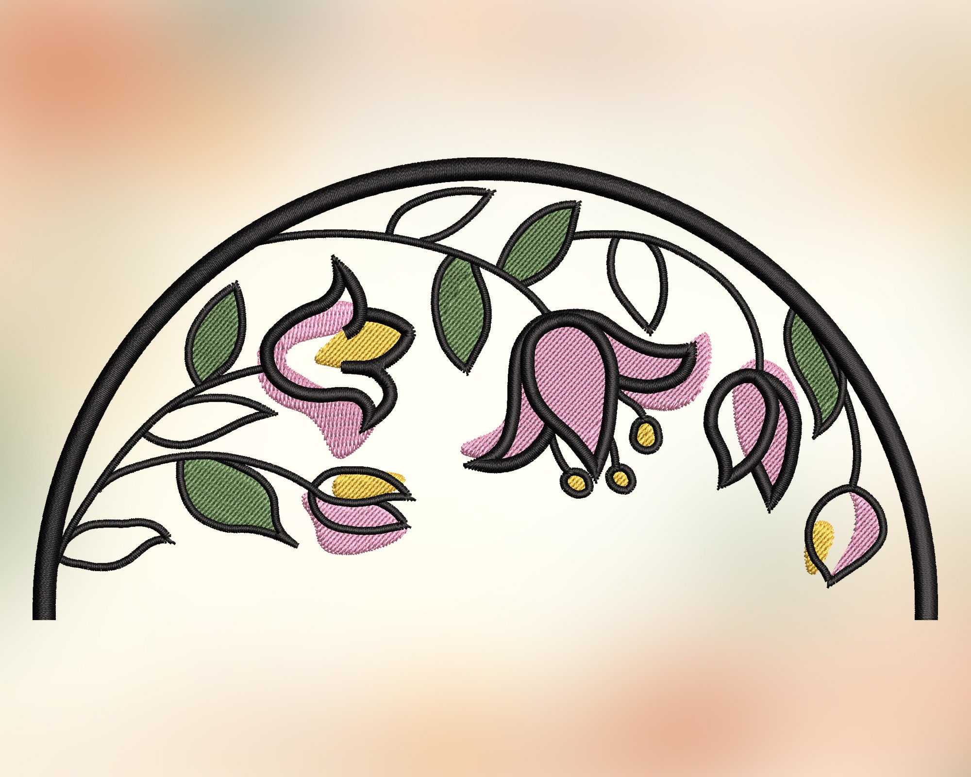 8 Boho Flower Embroidery Designs Machine Embroidery Designs - Etsy