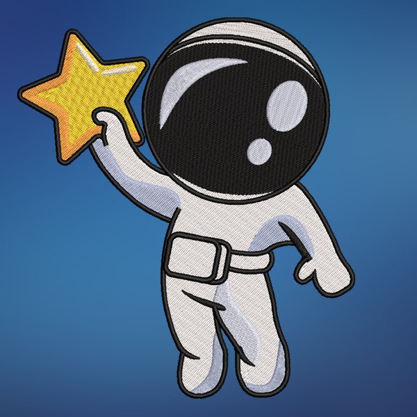 Astronaut Embroidery - Etsy