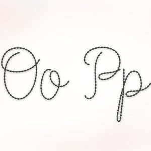 Hand Stitch Effect Font, Embroidery Designs, Machine Embroidery Designs ...