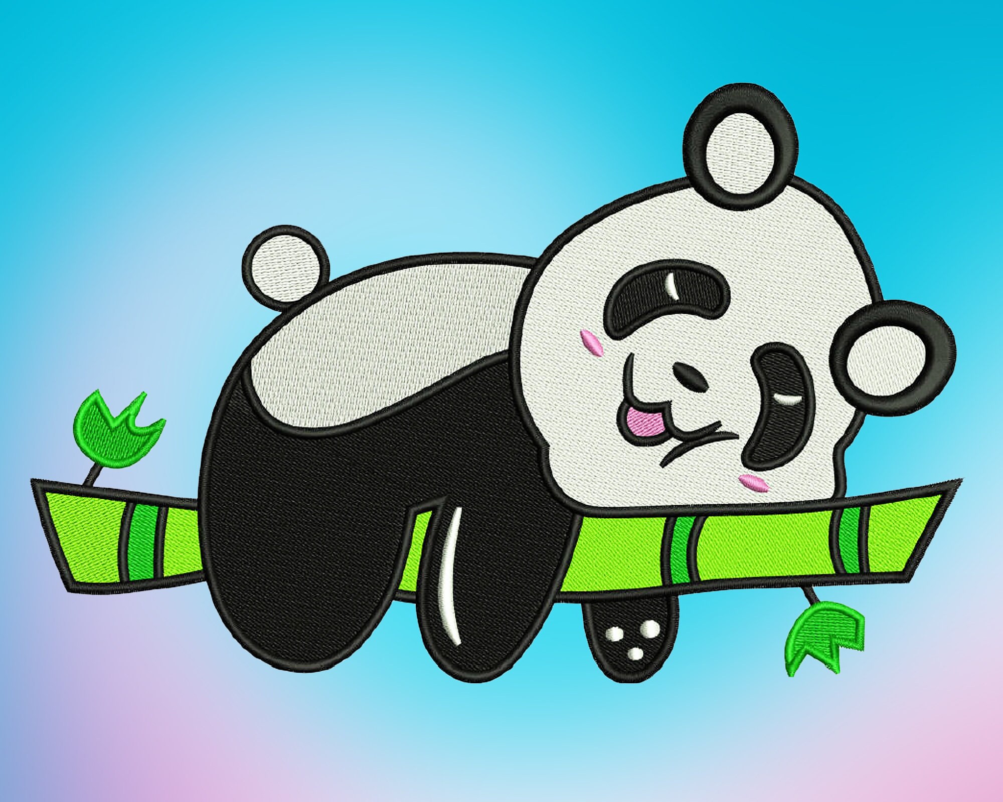 8 Panda Embroidery Designs Machine Embroidery Designs | Etsy