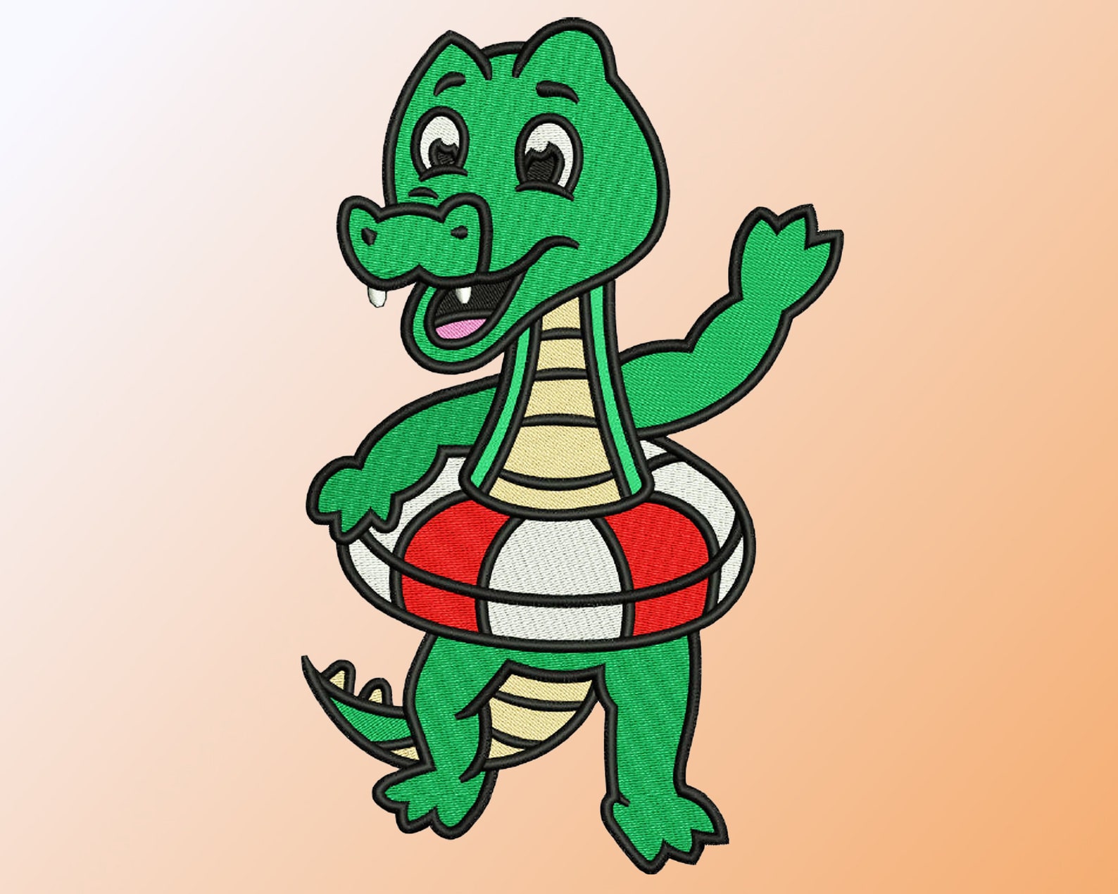 8 Alligator Embroidery Designs, Machine Embroidery Designs, Embroidery ...