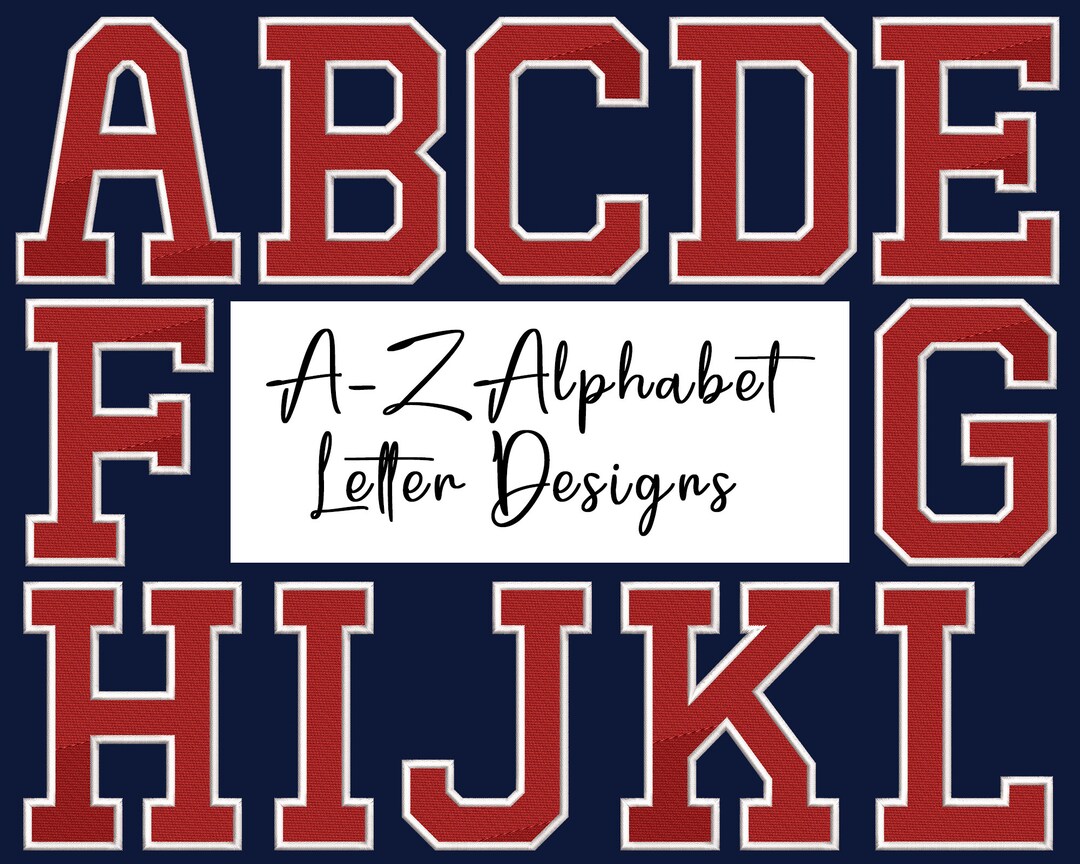 Sports Alphabet Embroidery Designs, Machine Embroidery Font, Embroidery ...