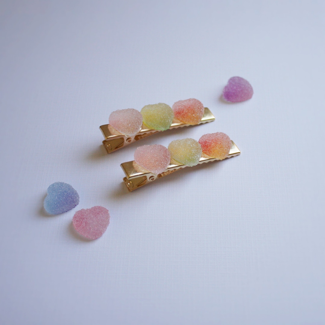 Kawaii Sugar Candy Hair Clip Set Candy Hair Pins, Sweetheart Hair Clips ...