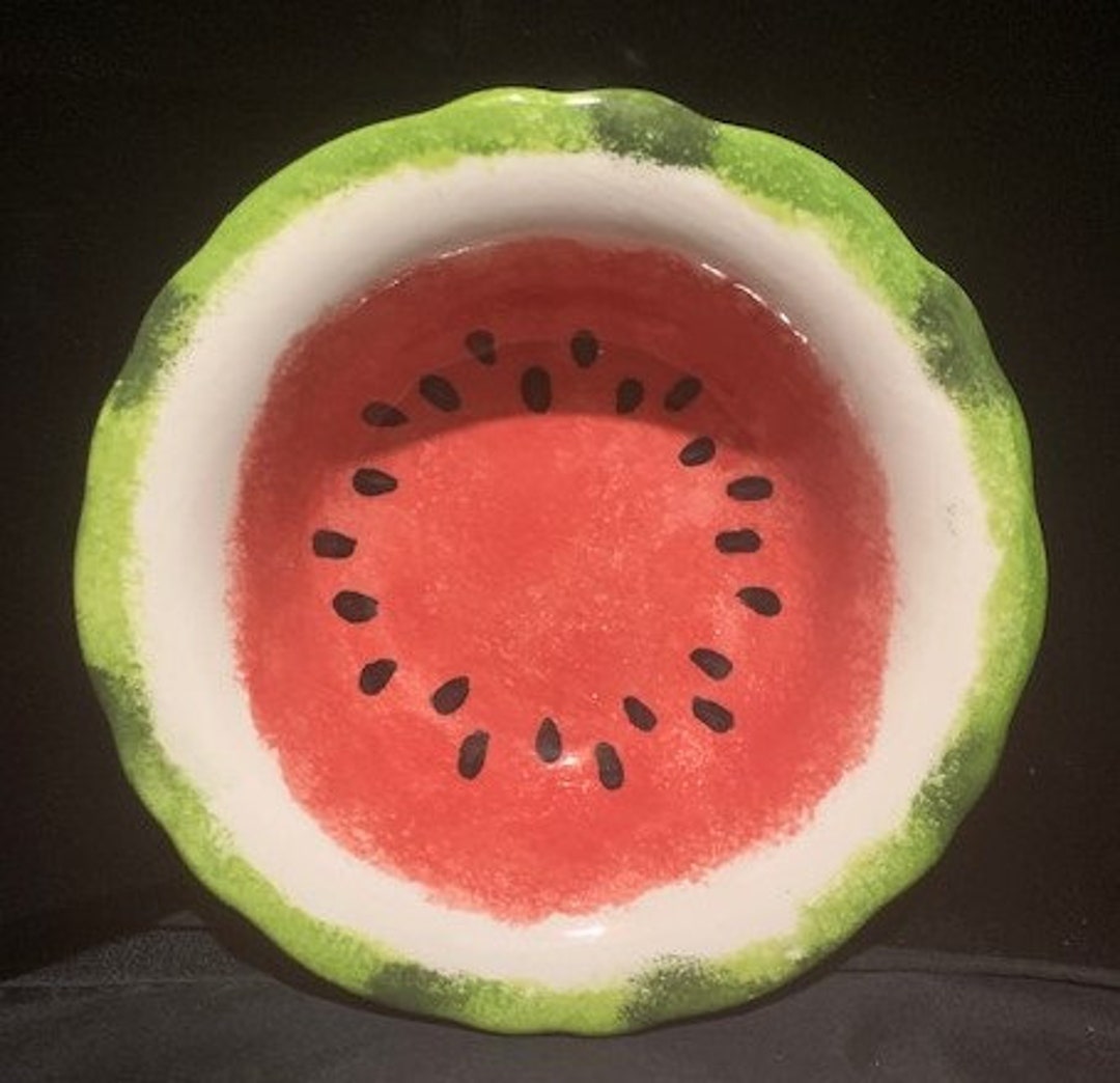 Squatty Watermelon Cereal Bowl - Etsy