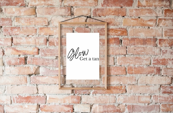 Spray Tan Sign Tanning Salon Printable Wall Decor Salon - Etsy