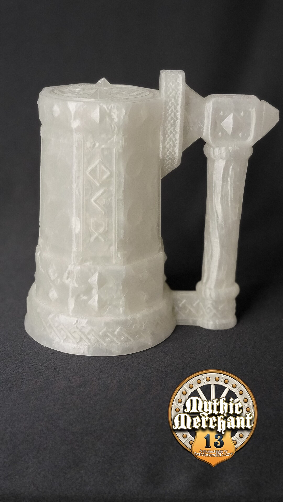 Dwarf | Mythic Mug | Can Holder With Lid - Shown in "glow in the Dark ...