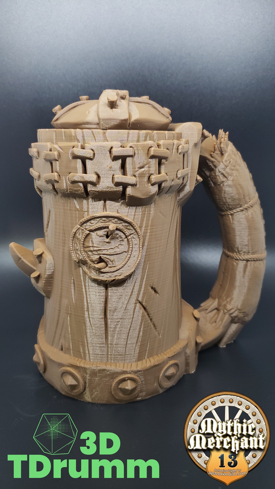 Half-orc Mythic Mug Shown in brown - Etsy