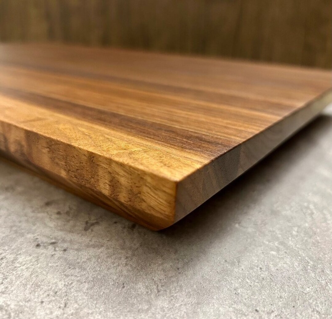 Extra Thick Minimalist Walnut Cutting Board, Edge Grain, Butcher Block ...