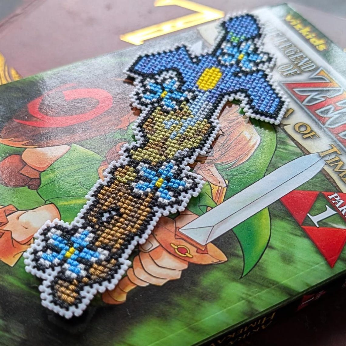 The Legend of Zelda Decayed Master Sword Cross Stitch Bookmark Pattern ...
