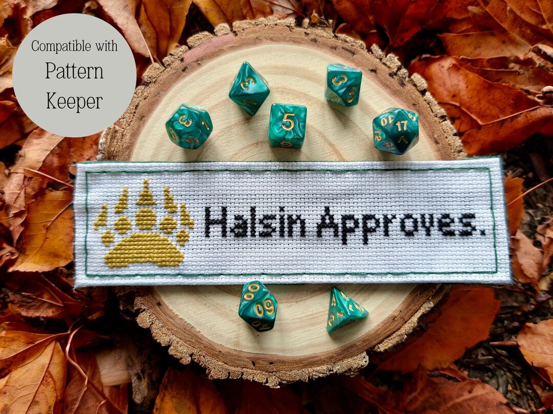 Halsin Approves Baldurs Gate 3 Cross Stitch Bookmark Pattern - Etsy
