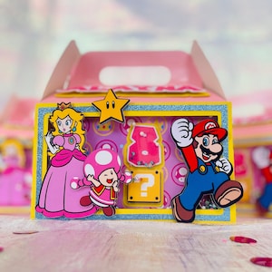 Princess Peach Favor Box / Princess Peach Birthday / Princess Peach ...