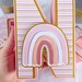 Boho Rainbow 3D Letters / Boho Birthday / Boho Birthday Decoration - Etsy