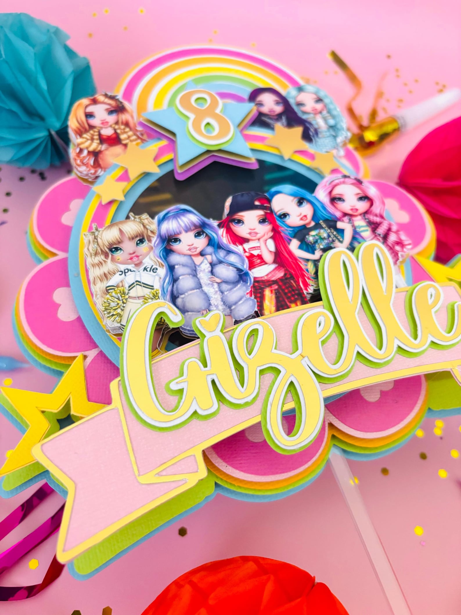 Rainbow High Caketopper / Rainbow High Decoration/ Rainbow High ...