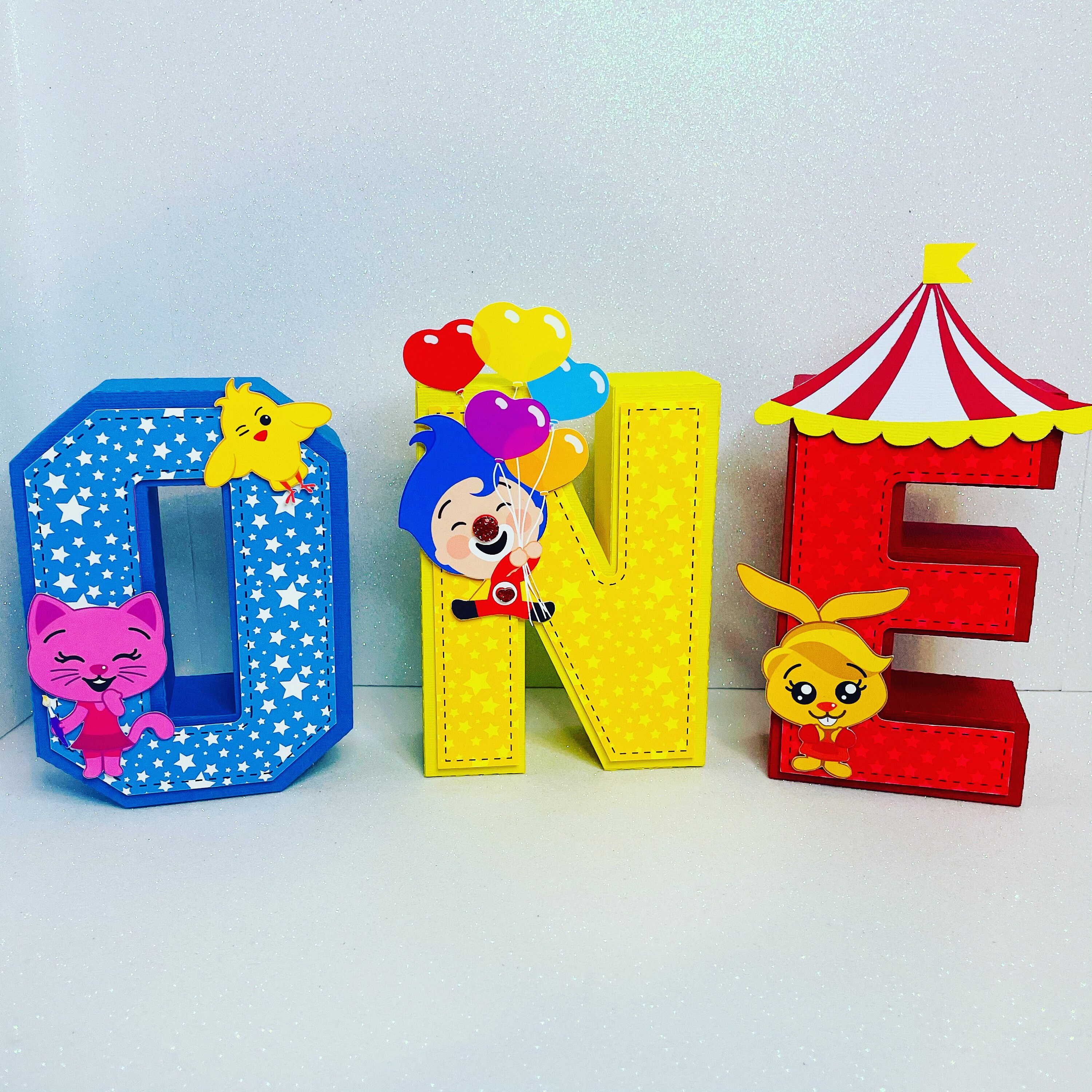 Plim Plim 3D Letters / Plim Plim Birthday | Etsy España