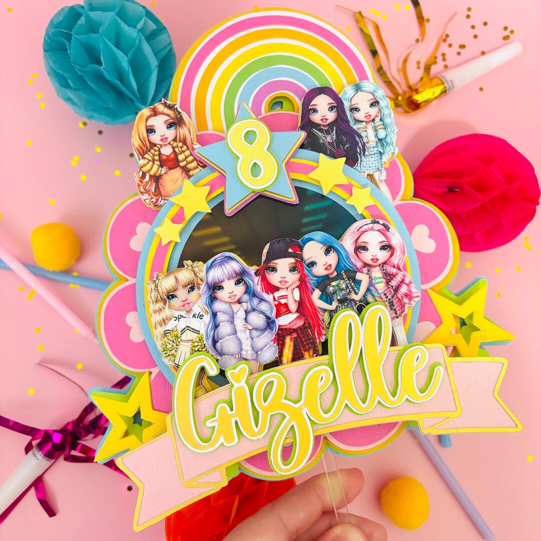 Rainbow High Caketopper / Rainbow High Decoration/ Rainbow High ...