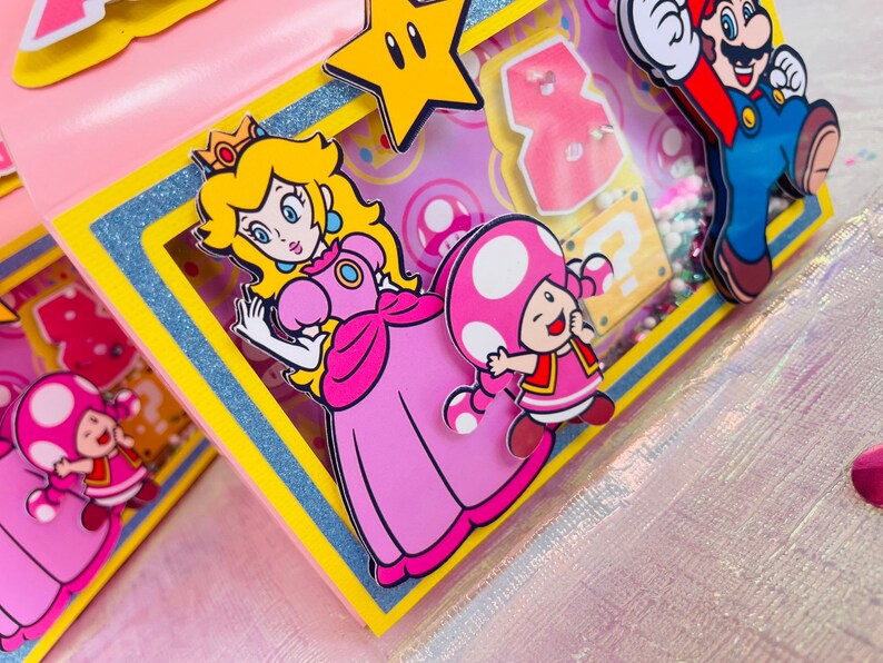 Princess Peach Favor Box / Princess Peach Birthday / Princess Peach ...