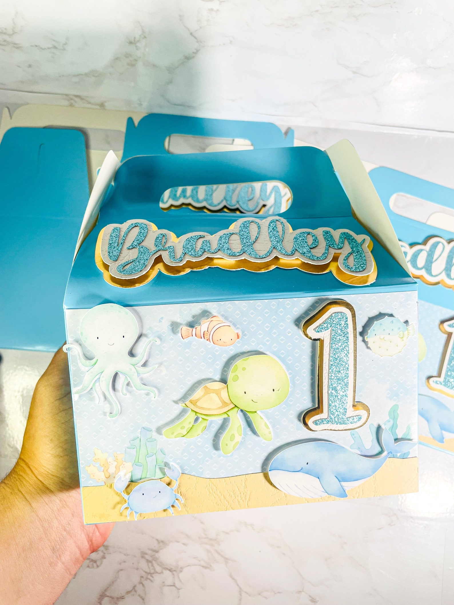 Under the Sea Favor Box/ Under the Sea Gable Box/ Under the Sea ...