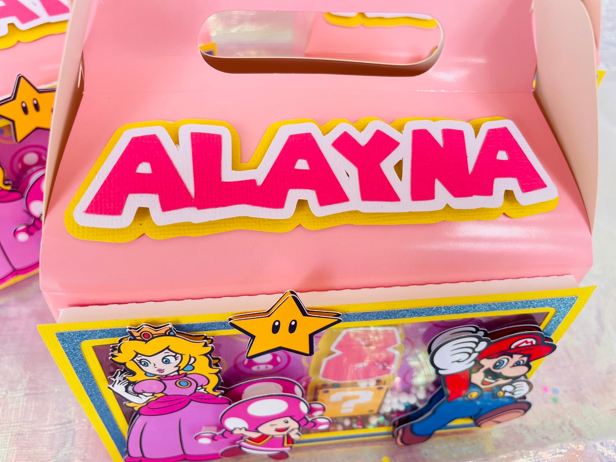 Princess Peach Favor Box / Princess Peach Birthday / Princess Peach ...