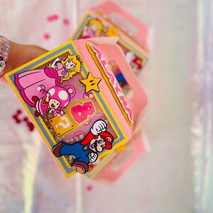 Princess Peach Favor Box / Princess Peach Birthday / Princess Peach ...