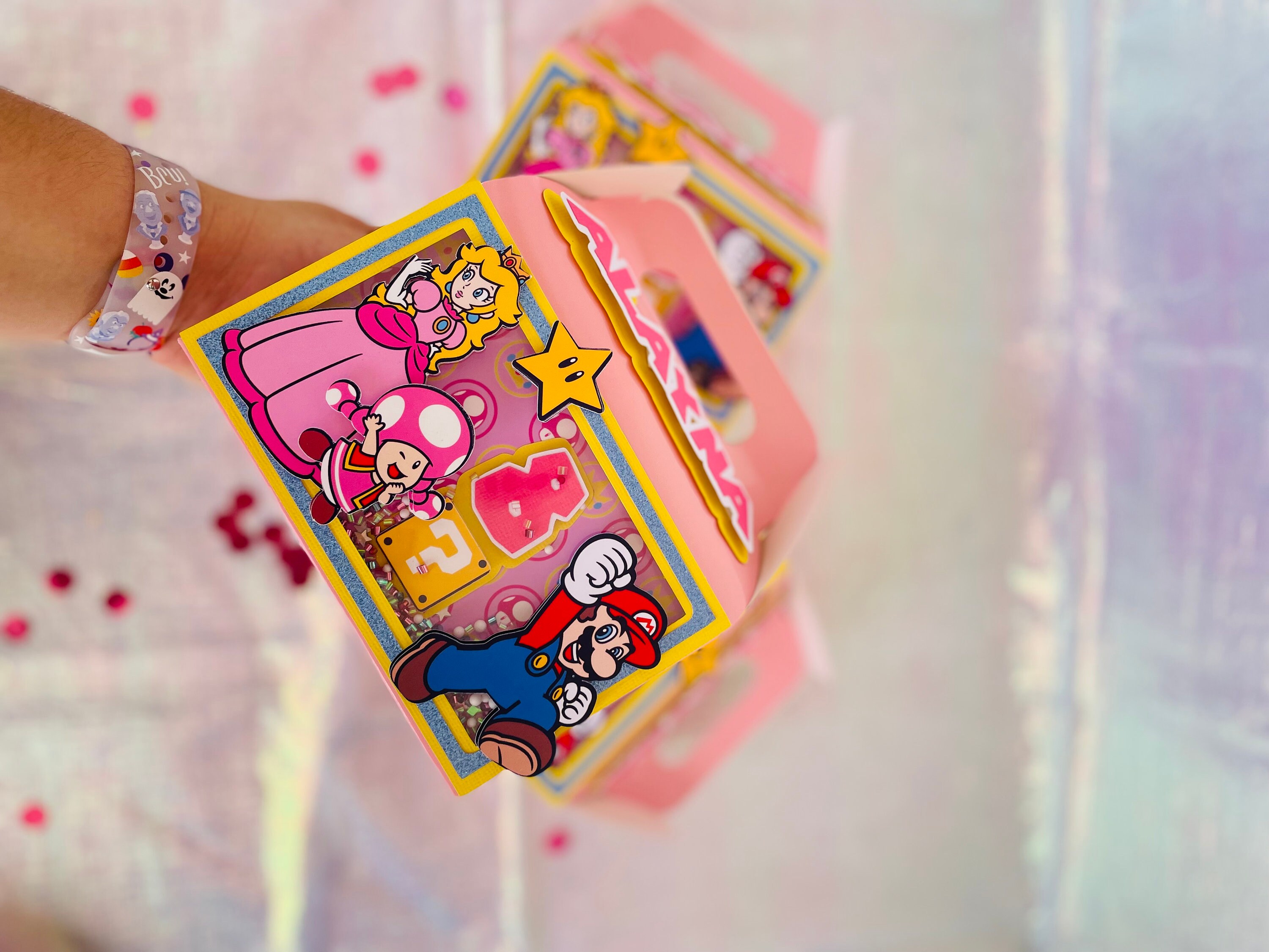 Princess Peach Favor Box / Princess Peach Birthday / Princess Peach ...