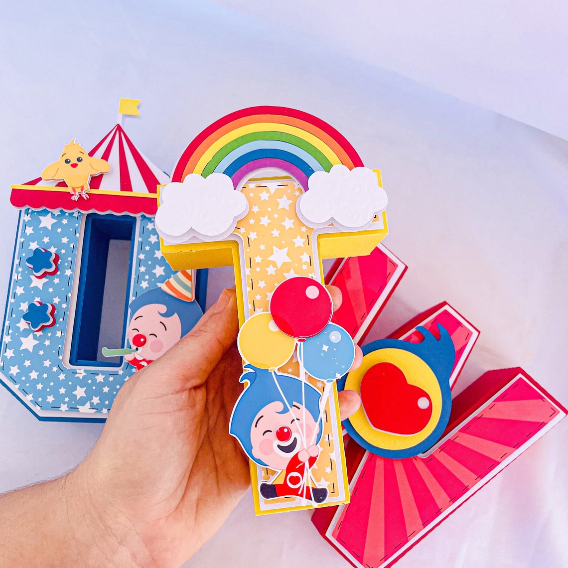 Plim Plim 3D Letters / Plim Plim Birthday / Plim Plim Party / Plim Plim ...