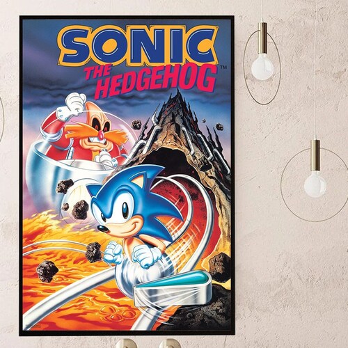 Sonic the Hedgehog Minimalist Poster | Etsy