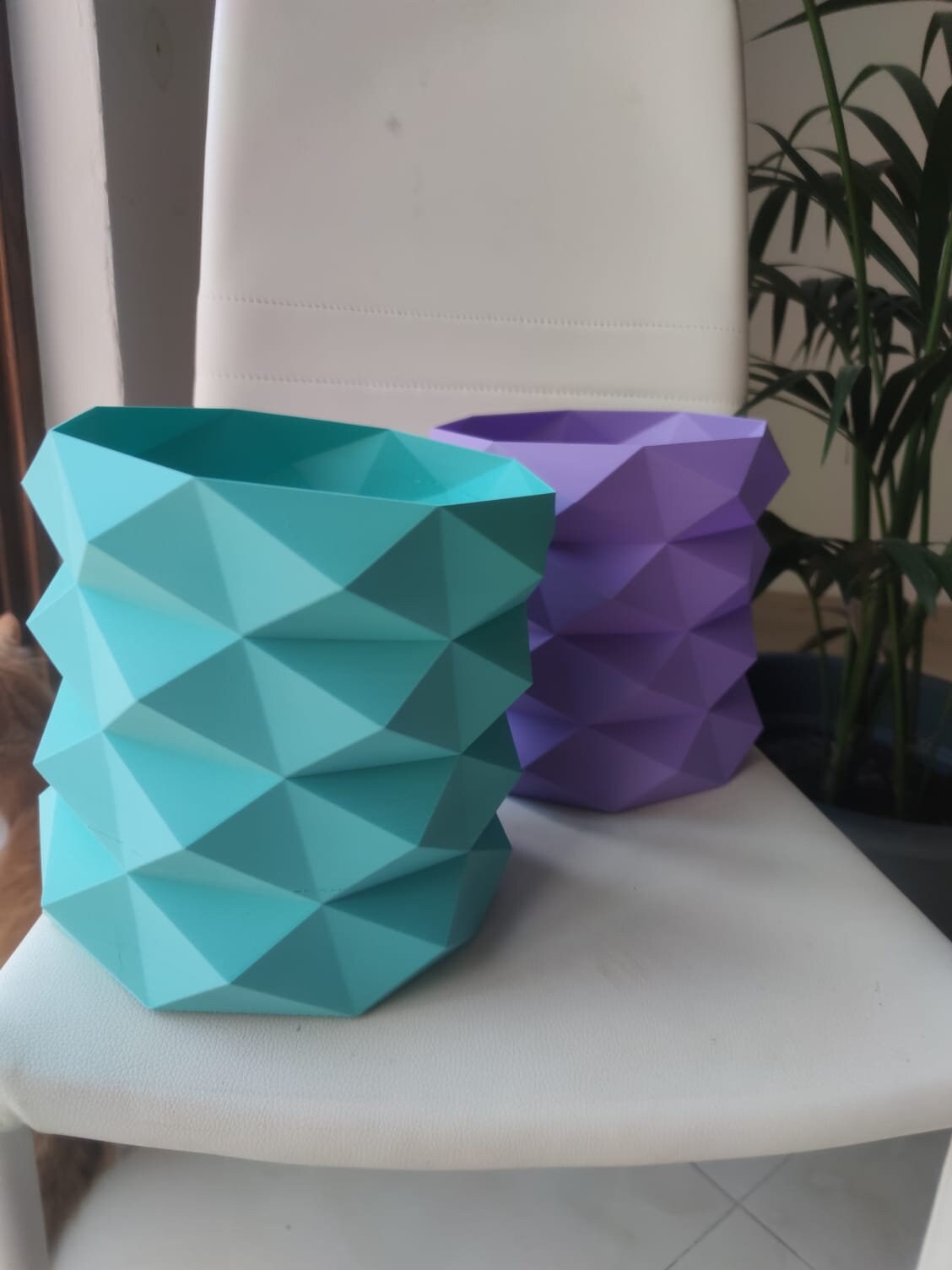 3D Printed Geometric Trash Can - Etsy