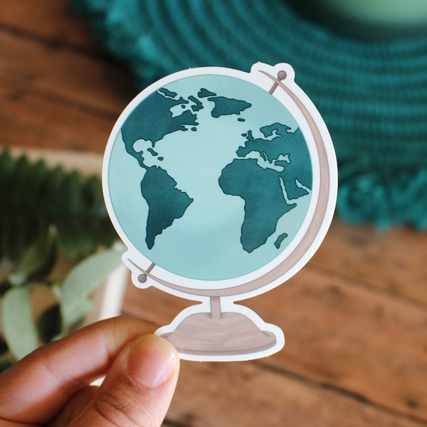 Globe Decal - Etsy