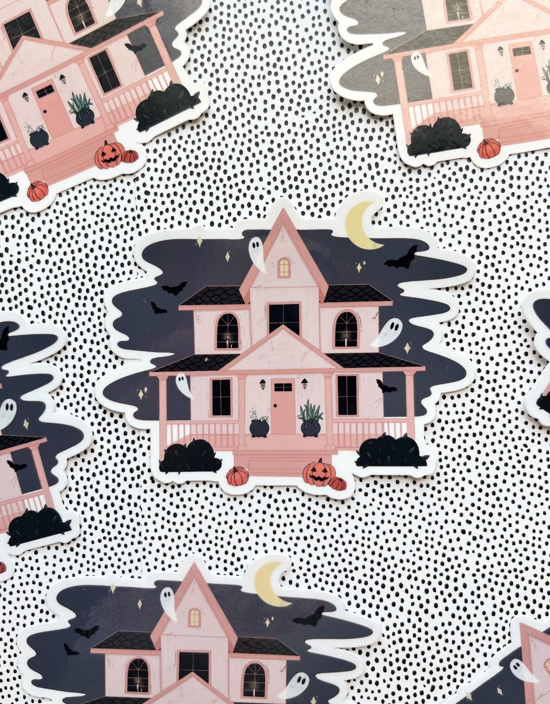 Haunted House Sticker, Gift for Halloween, Spooky Season, Nightmare ...