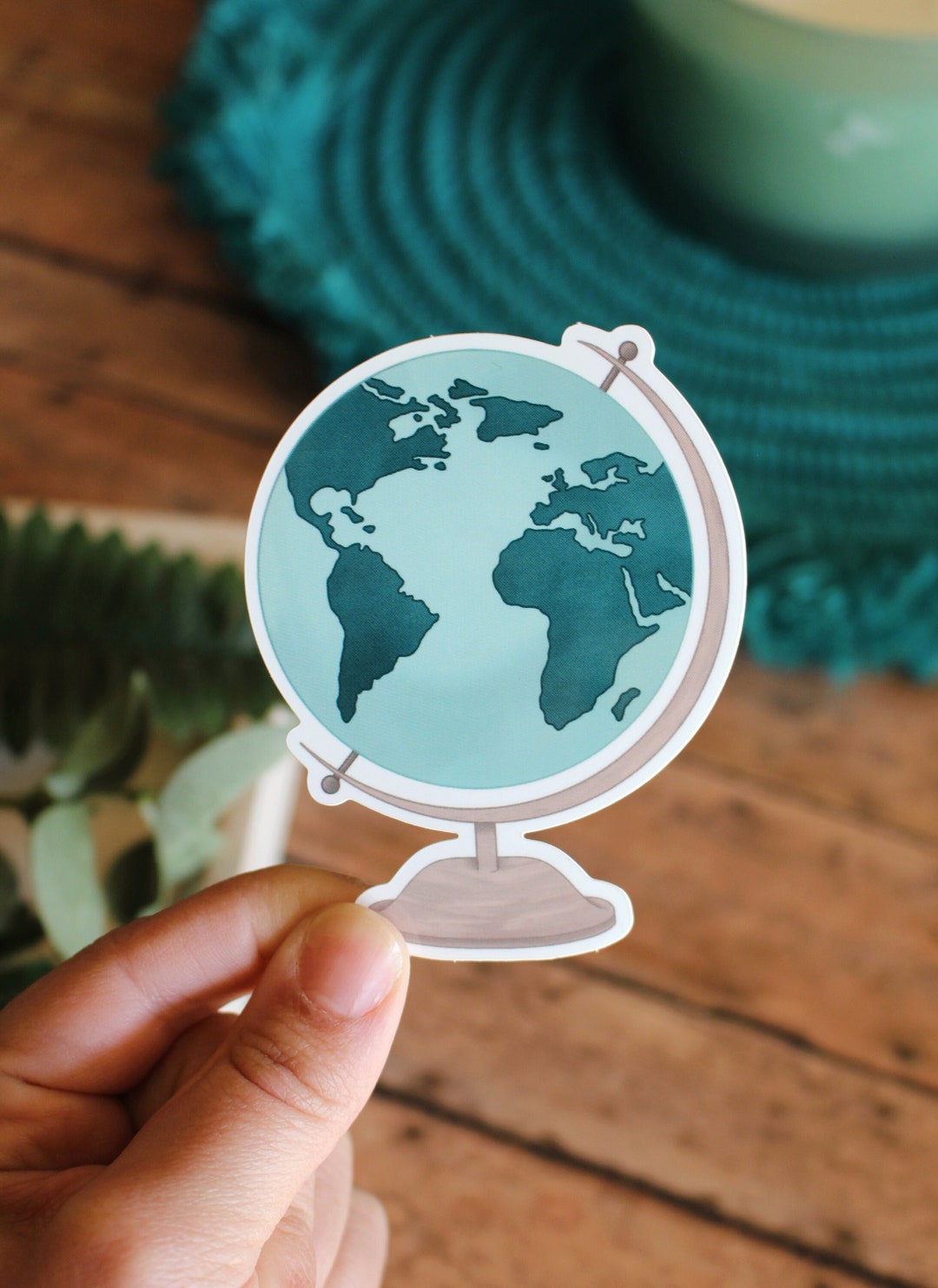 Globe Sticker, Teacher Gifts, Education Stickers, Travel Decal - Etsy