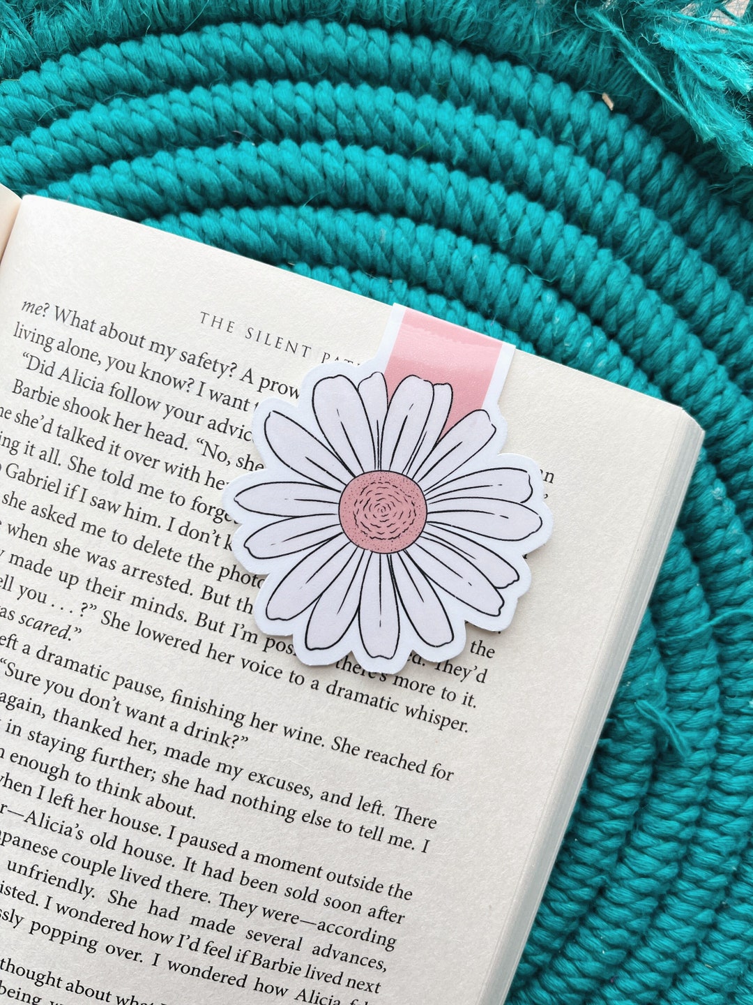 Daisy Magnetic Bookmark, Florals, Spring Flower, Gift for Bookworm ...