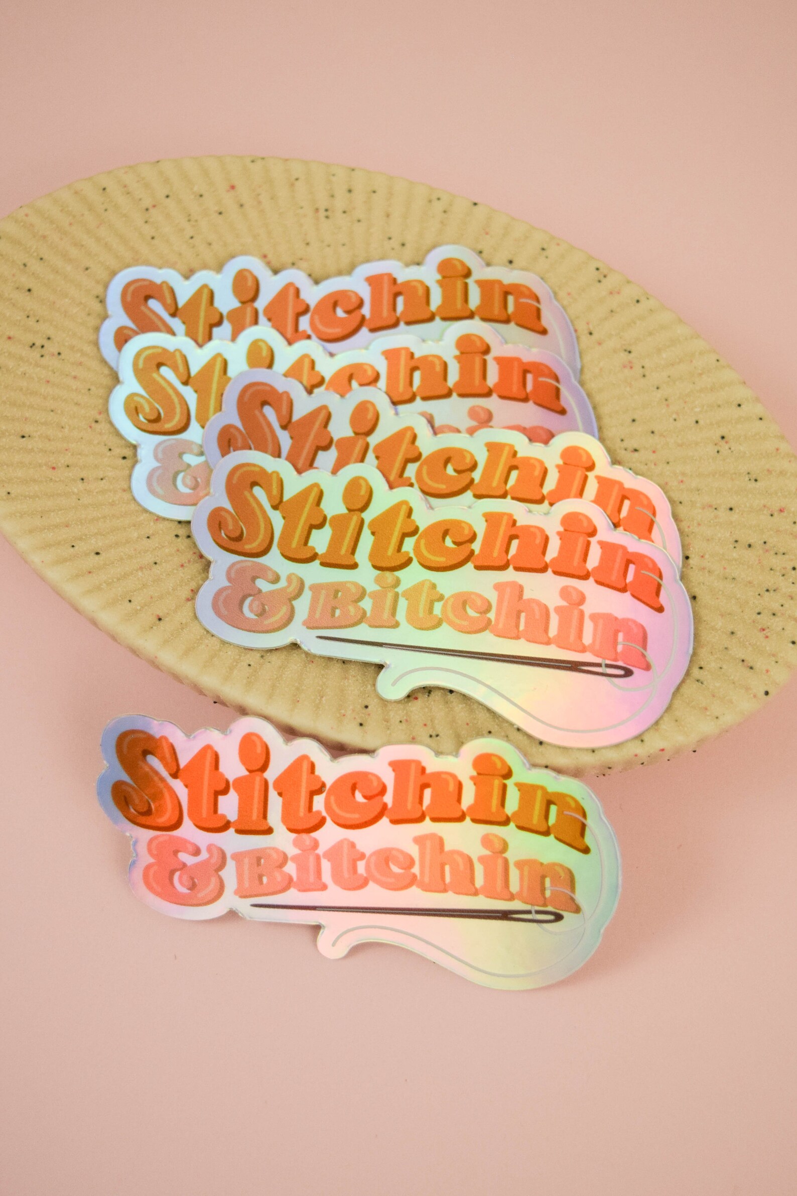 Stitchin & Bitchin: Holographic Sticker for Crafters With a Bold ...