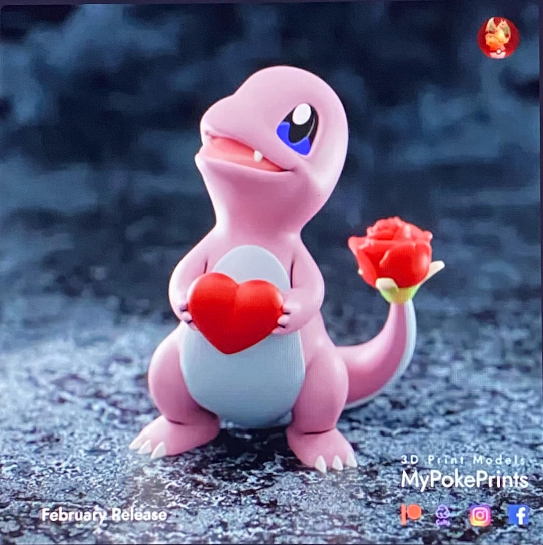 Char Lizard Valentine - Etsy