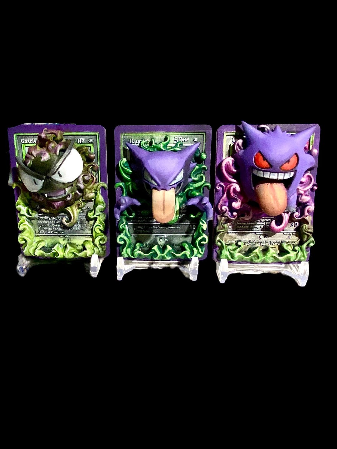 Ghostly Trio 3D Card Family - Etsy