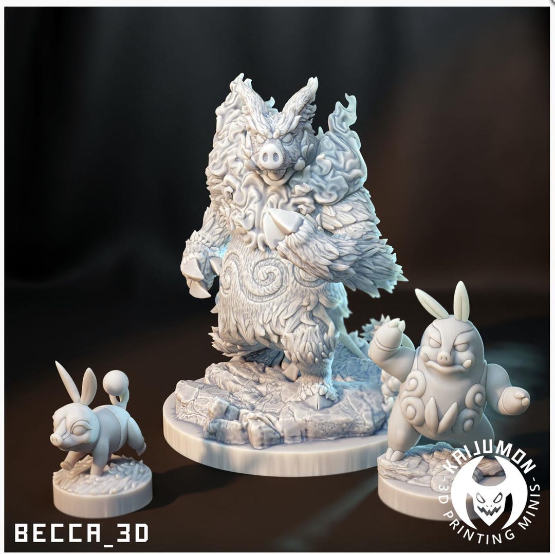 Kaijumon Fire Boar - Etsy