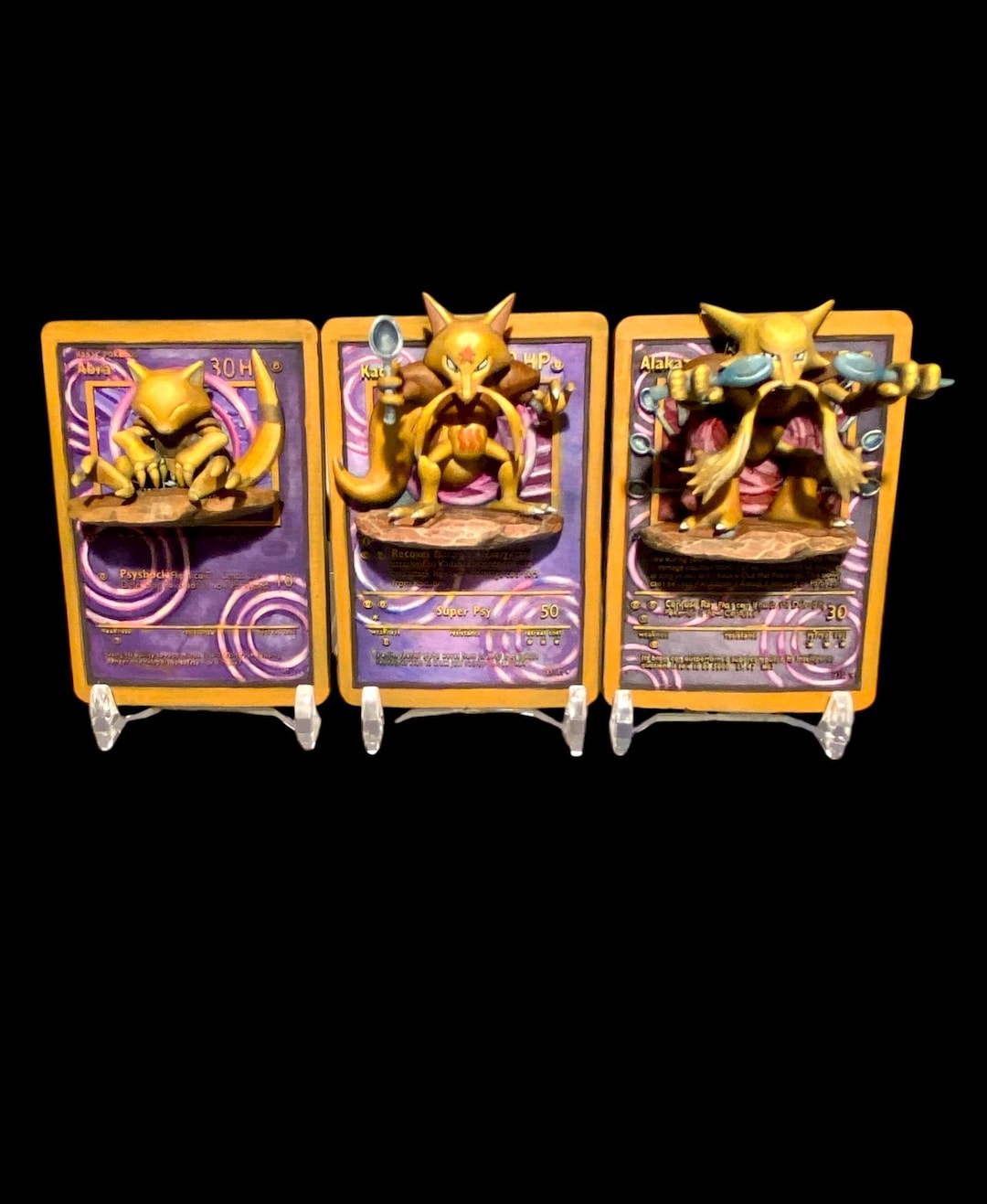 Psychic Trio 3D Card Family - Etsy